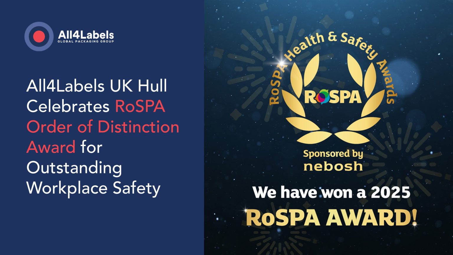 All4Labels UK Hull Celebrates RoSPA Order of Distinction Award for ...